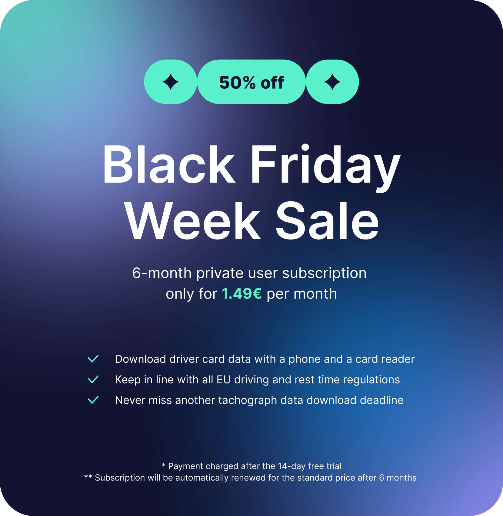 Sign up (for drivers)